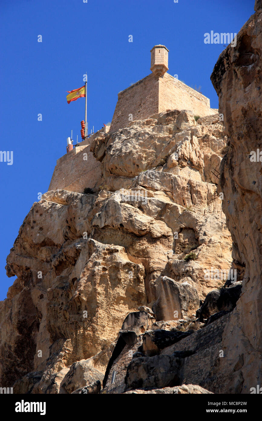 Santa Bárbara Castle, situated on top of Mount Benacantilin ...