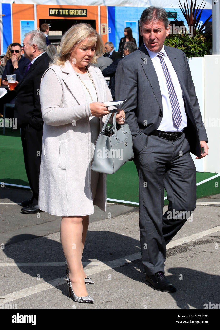 Bryan Robson (right) and wife Denise Brindley arrive for the Grand ...