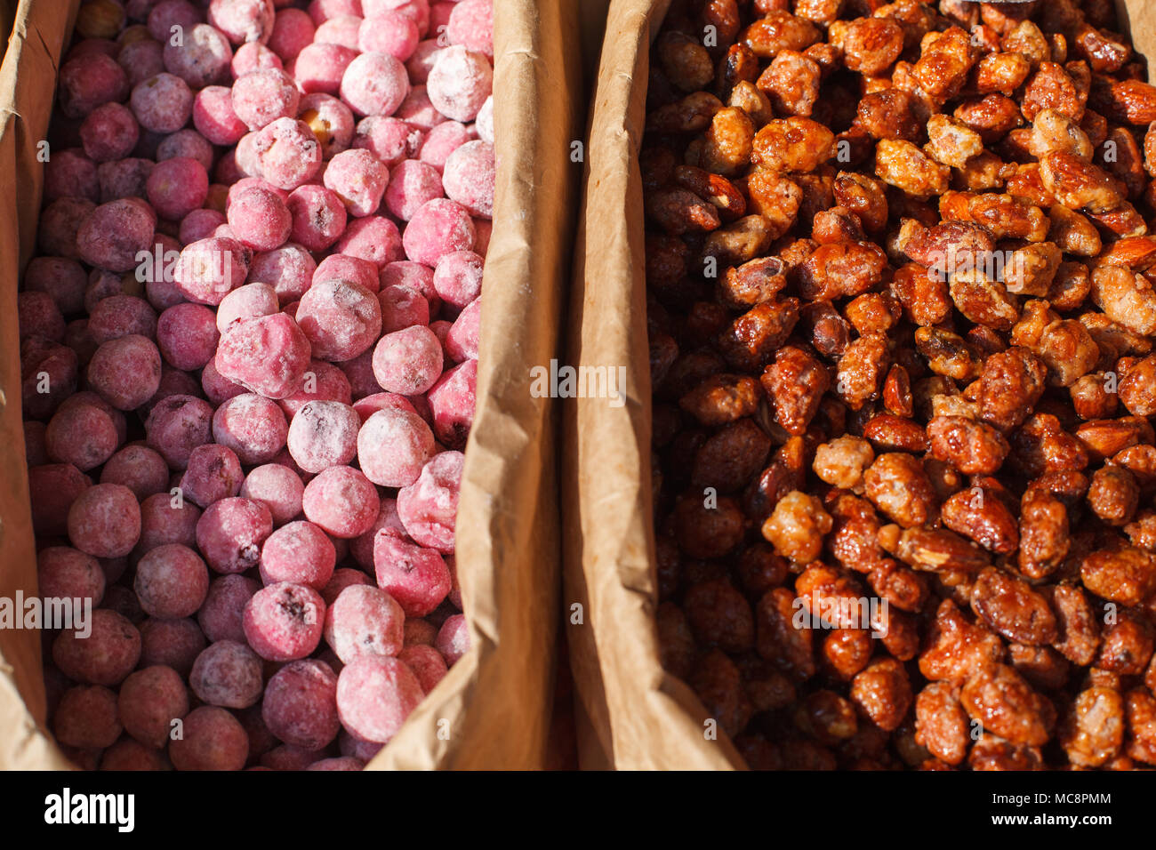 Fried almonds with sugar and cinnamon. Scandinavian sweetness. Fried ...