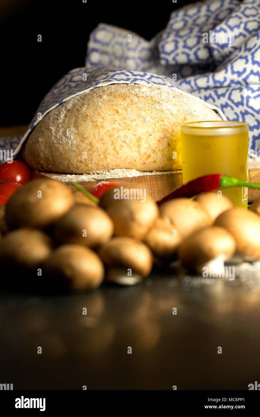 close up shot of dough making Stock Photo - Alamy