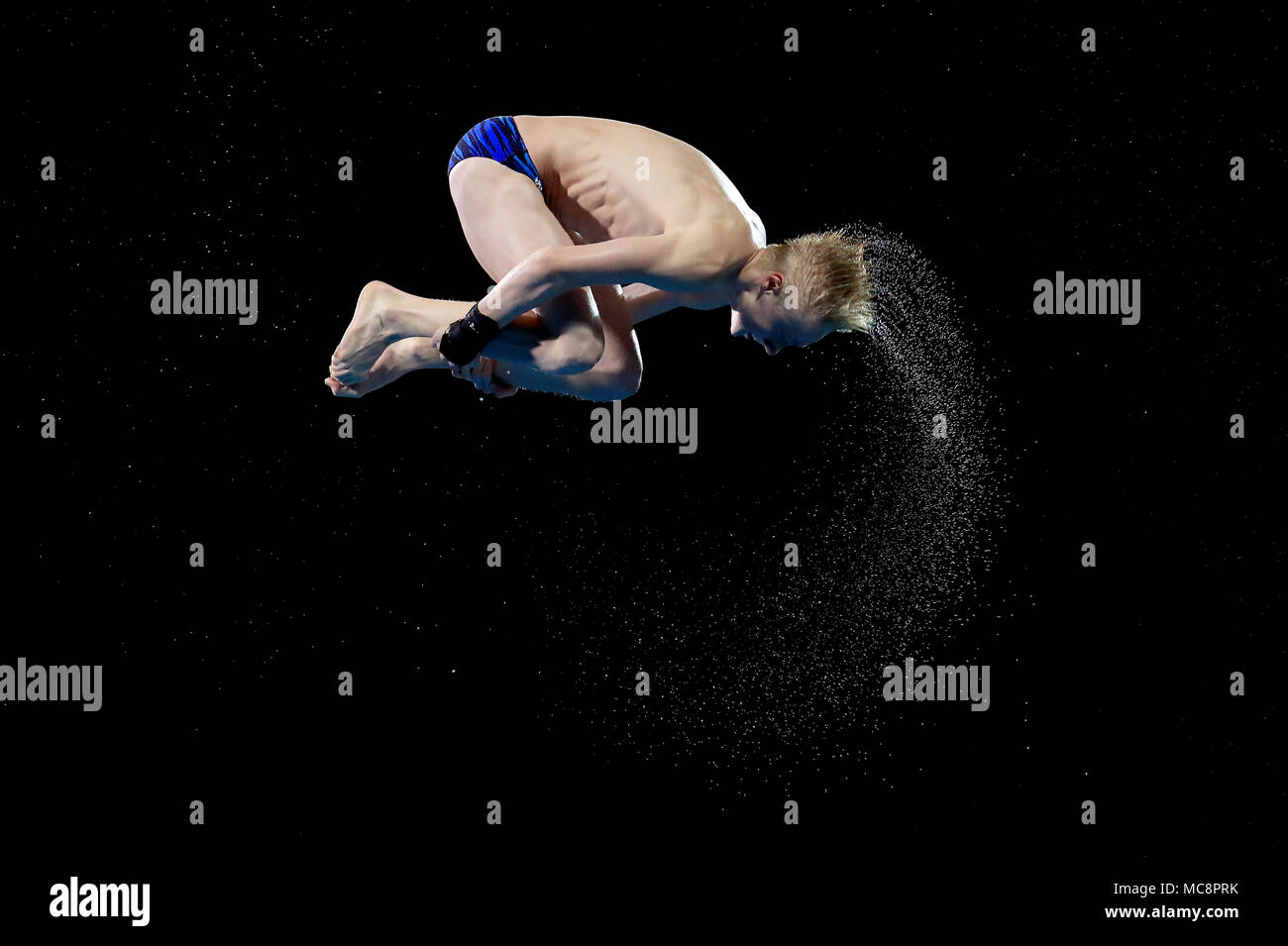 Scotland's Lucas Thomson in action in the Men's 10m Platform Final at ...