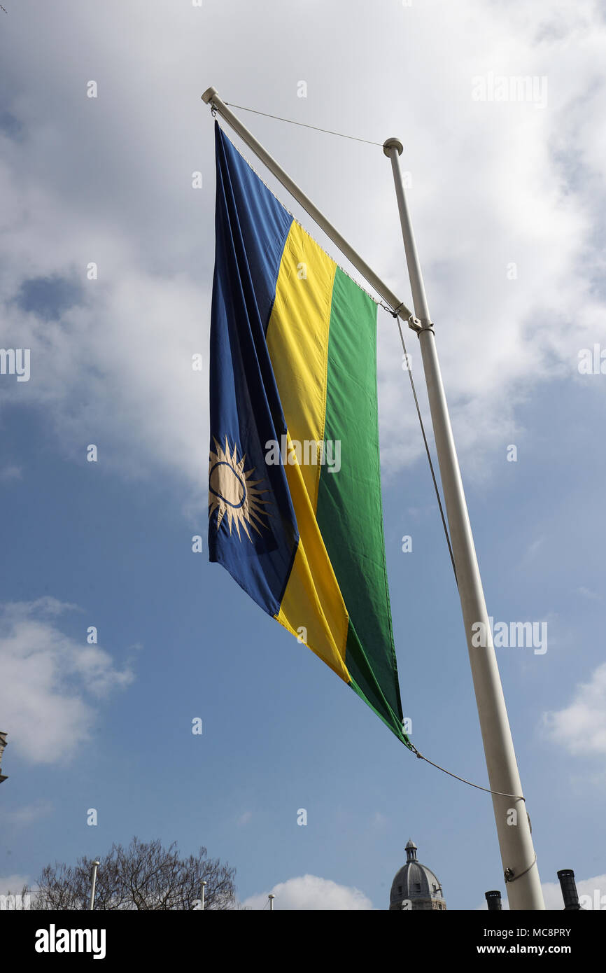 The flag rwanda flies hi-res stock photography and images - Alamy