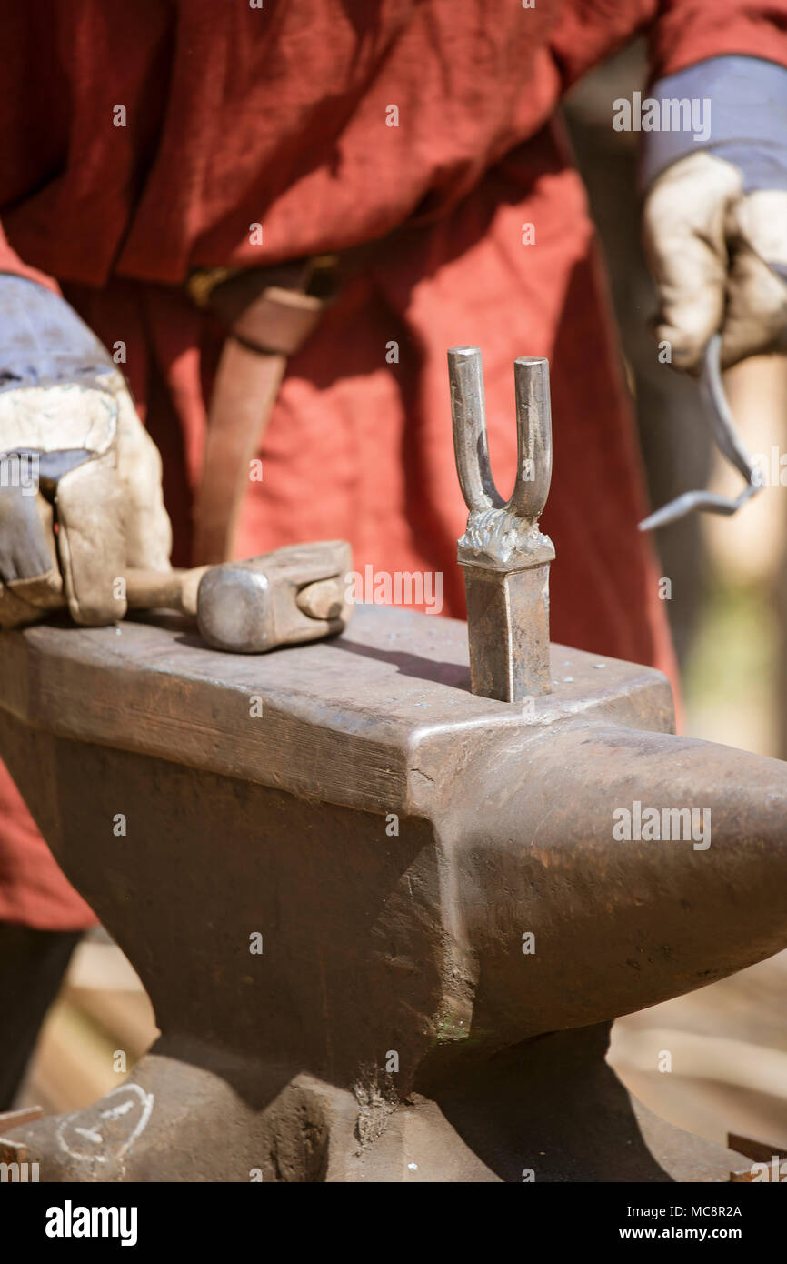 forging metal closeup Stock Photo - Alamy