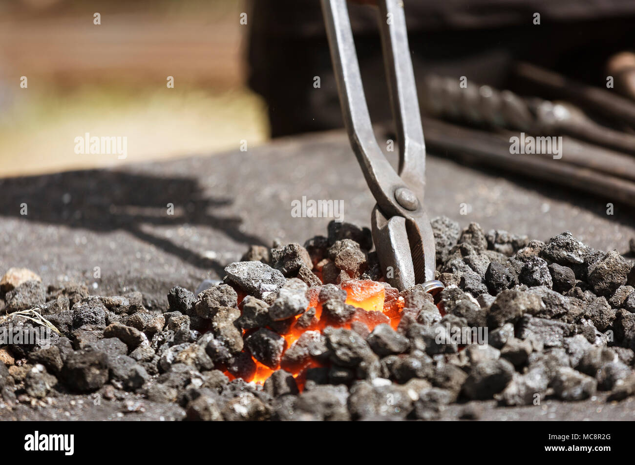 forging metal closeup Stock Photo - Alamy