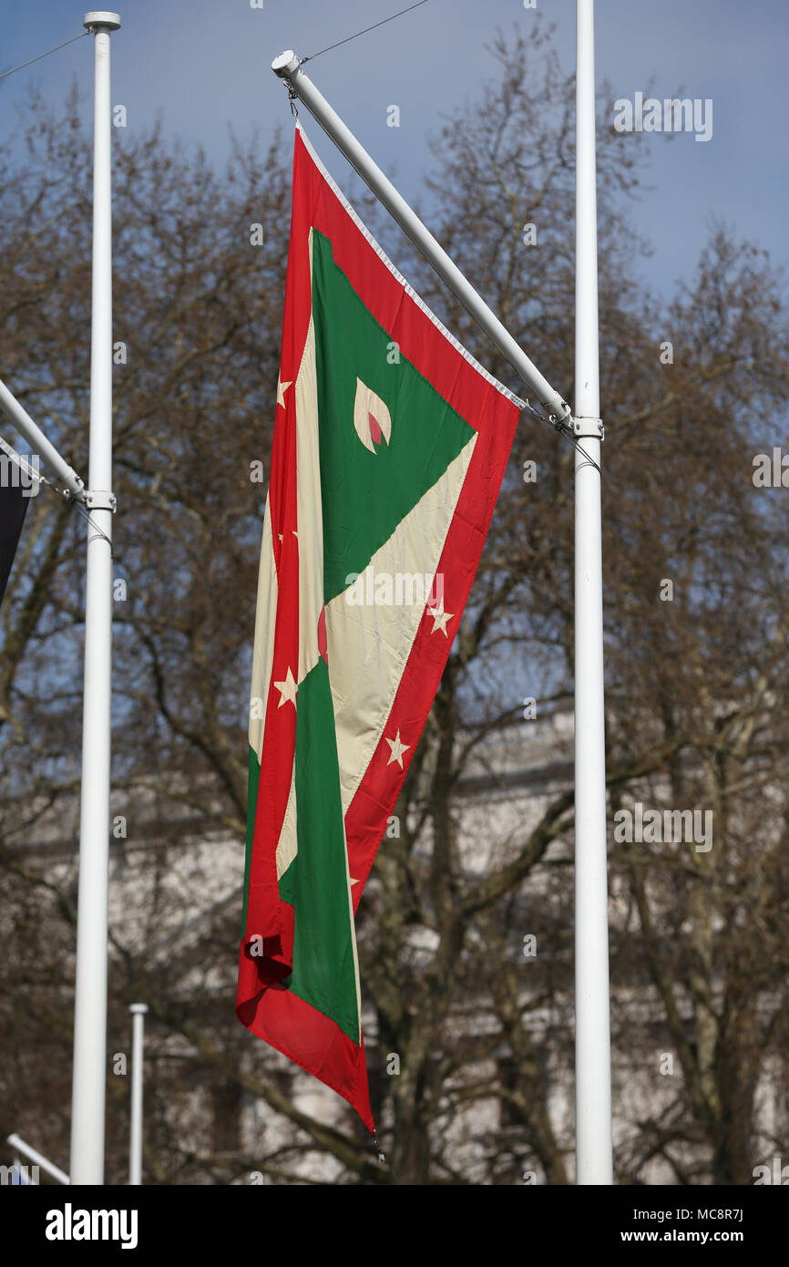 The flag grenada flies hi-res stock photography and images - Alamy