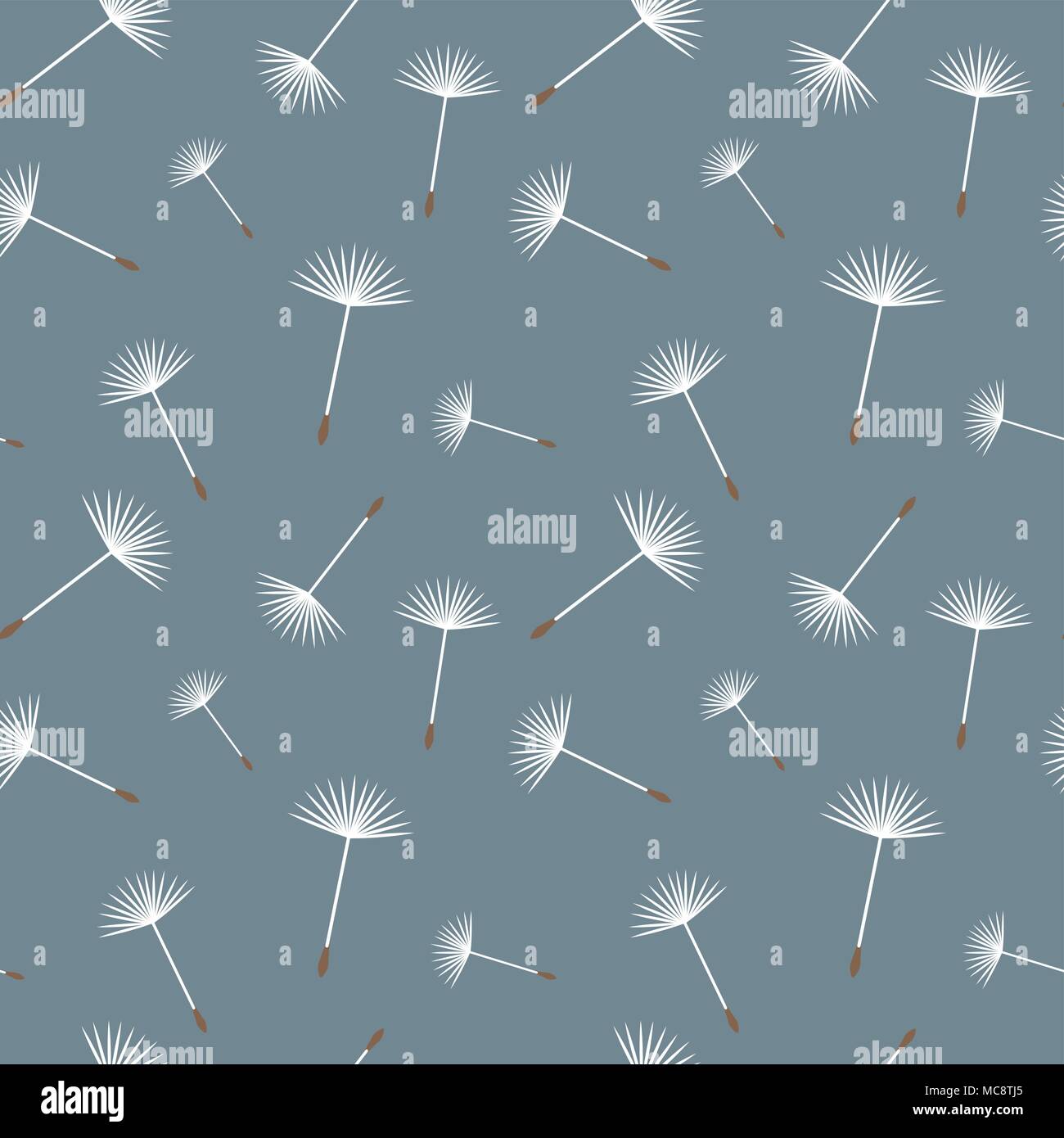 Seamless pattern dandelion seeds, vector Stock Vector Image & Art - Alamy