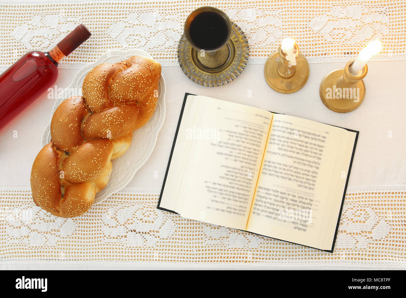 Shabbat candle hi-res stock photography and images - Alamy