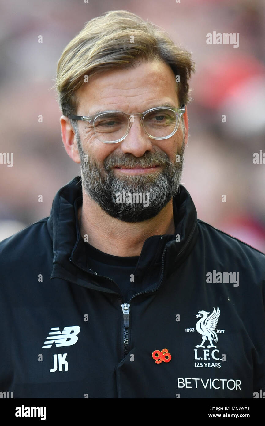 Liverpool manager Jurgen Klopp during the Premier League match at ...