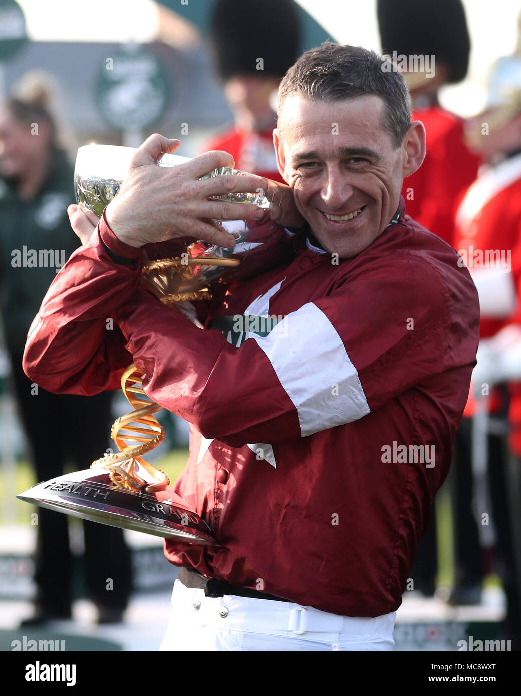 Winning Jockey Davy Russell after winning the Randox Health Grand ...