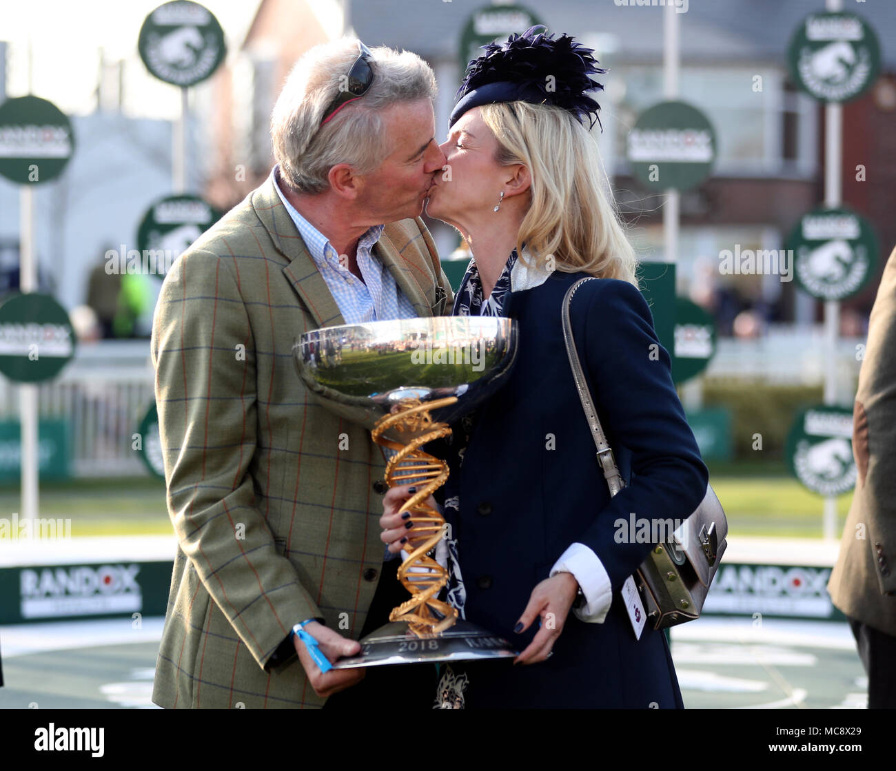 Winning owner Michael O'Leary and wife Anita celebrate after winning ...