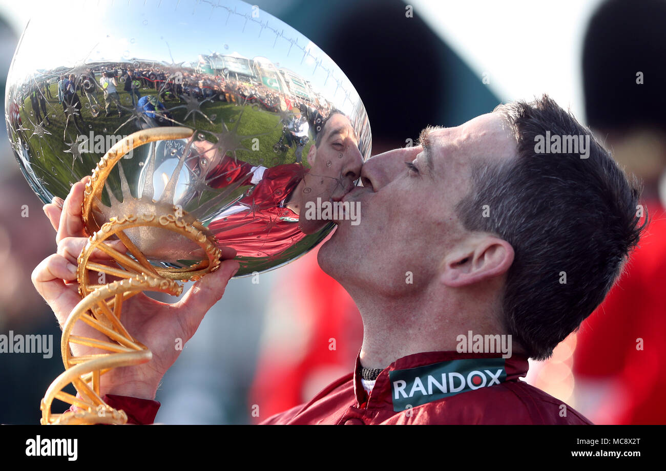 Winning Jockey Davy Russell after winning the Randox Health Grand ...
