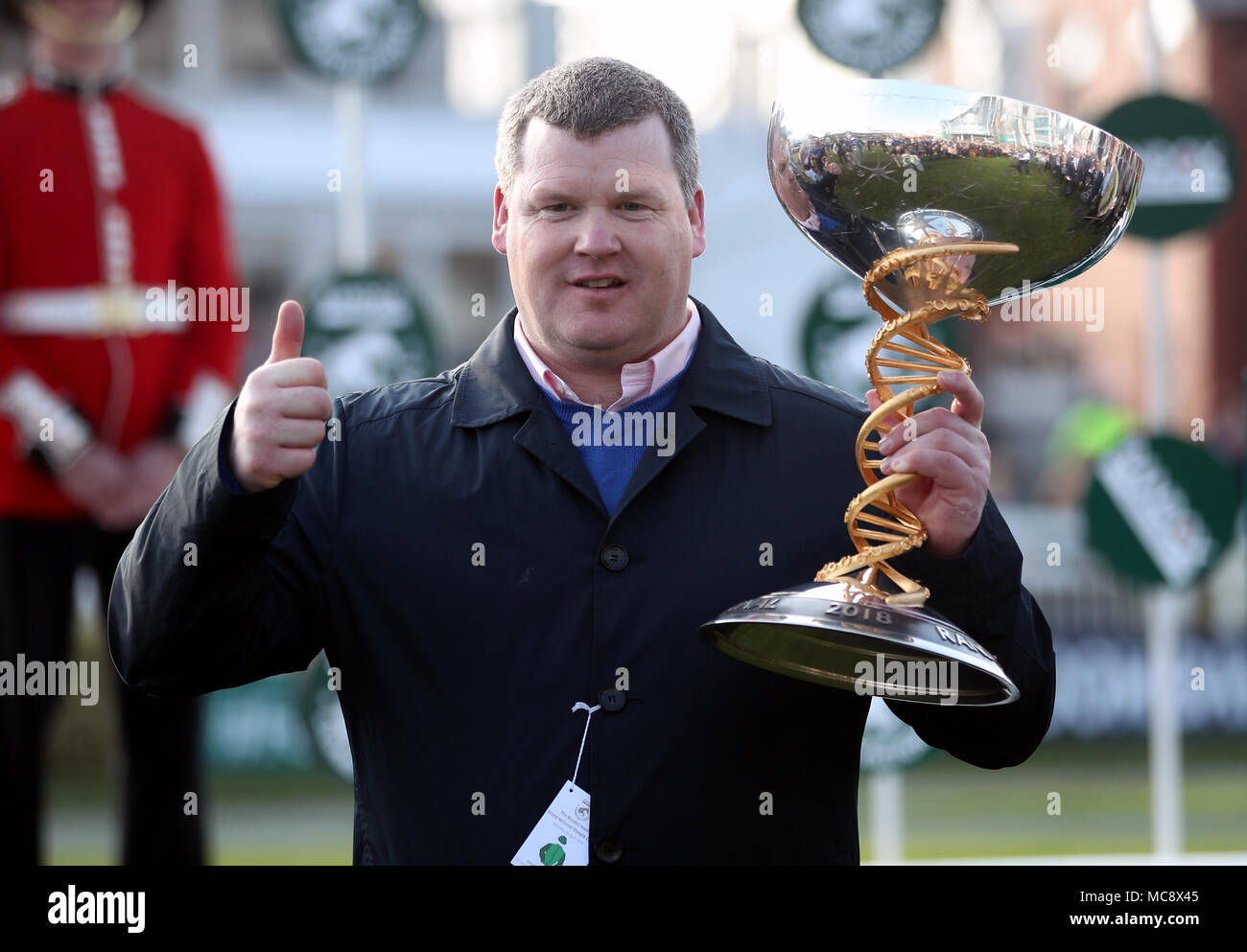 Winning trainer Gordon Elliott after winning the Randox Health Grand ...