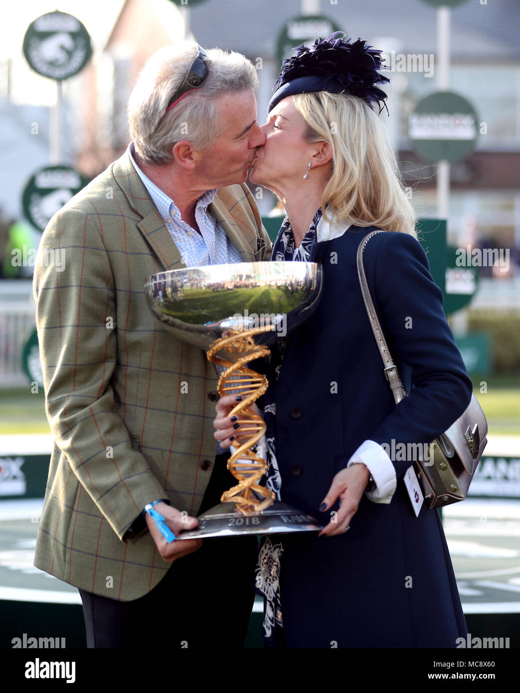 Winning owner Michael O'Leary and wife Anita celebrate after winning ...