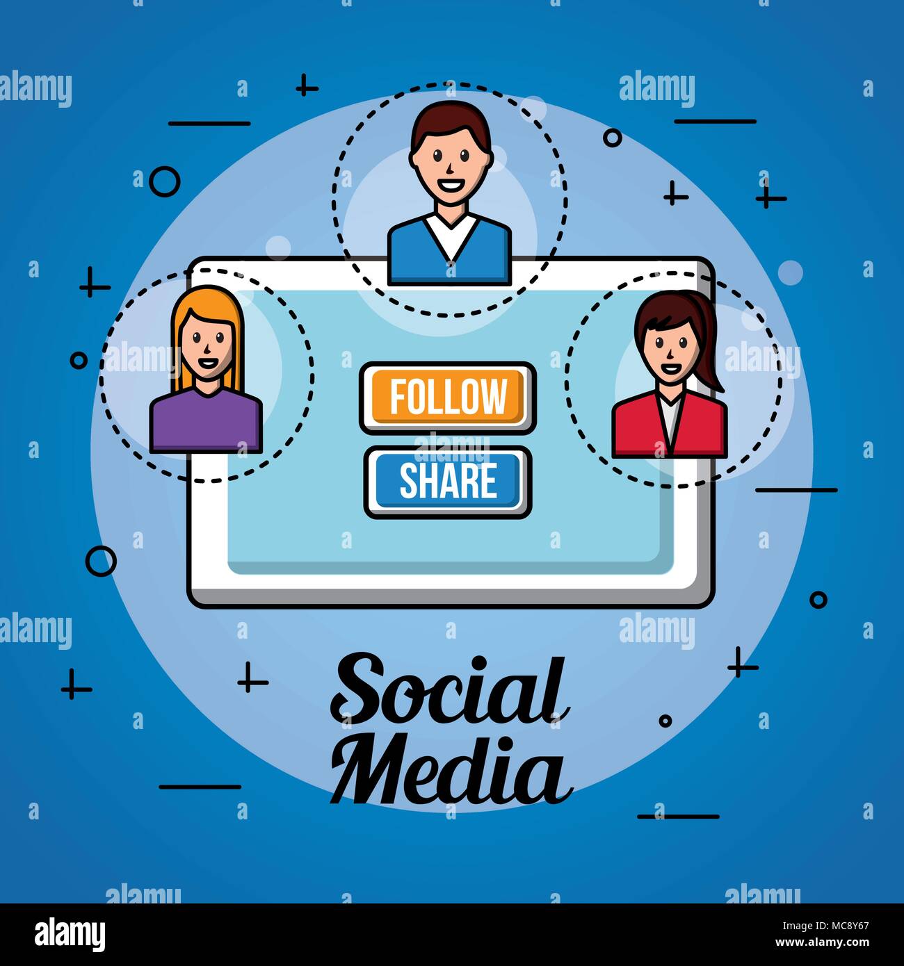 people social media Stock Vector Image & Art - Alamy
