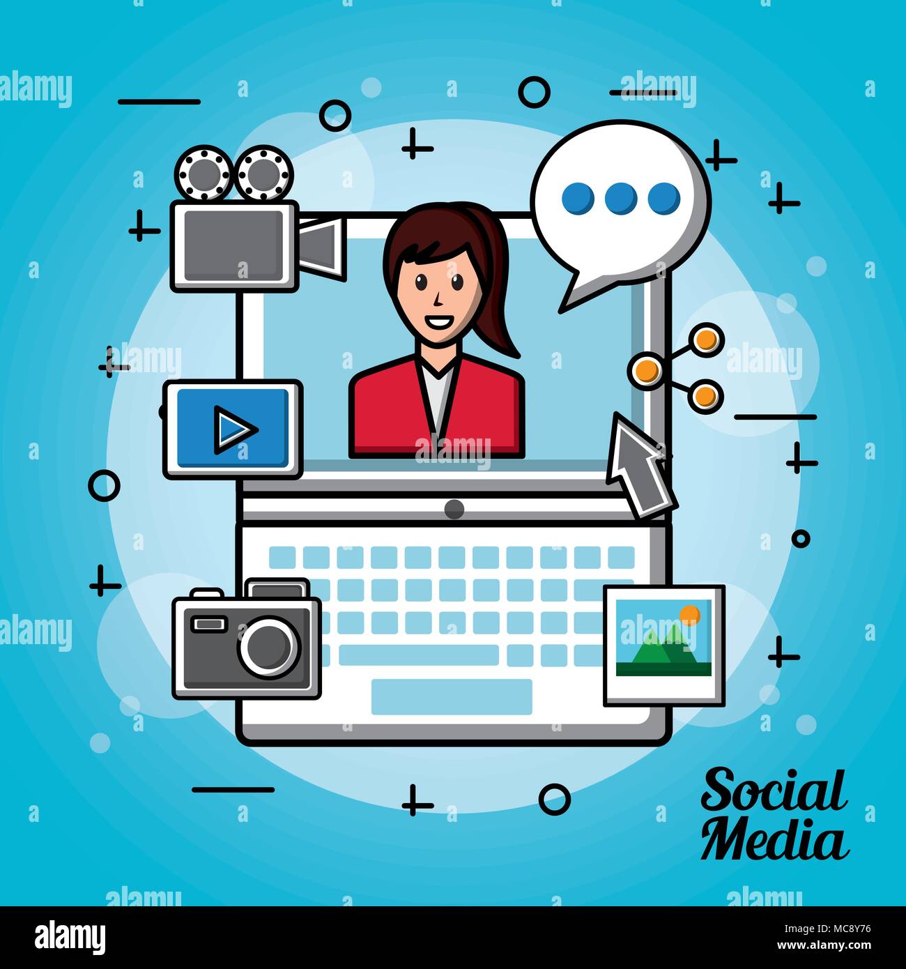 people social media Stock Vector Image & Art - Alamy