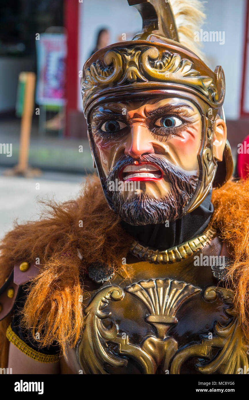 Participant in the Moriones festival in Boac Marinduque island the ...
