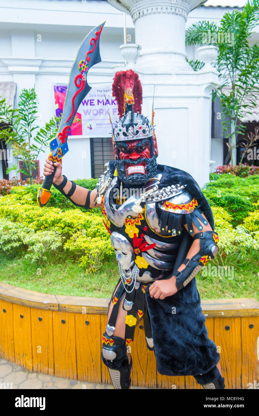 Participant in the Moriones festival in Boac Marinduque island the ...