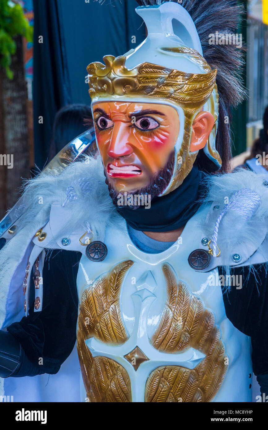 Participant in the Moriones festival in Boac Marinduque island the ...