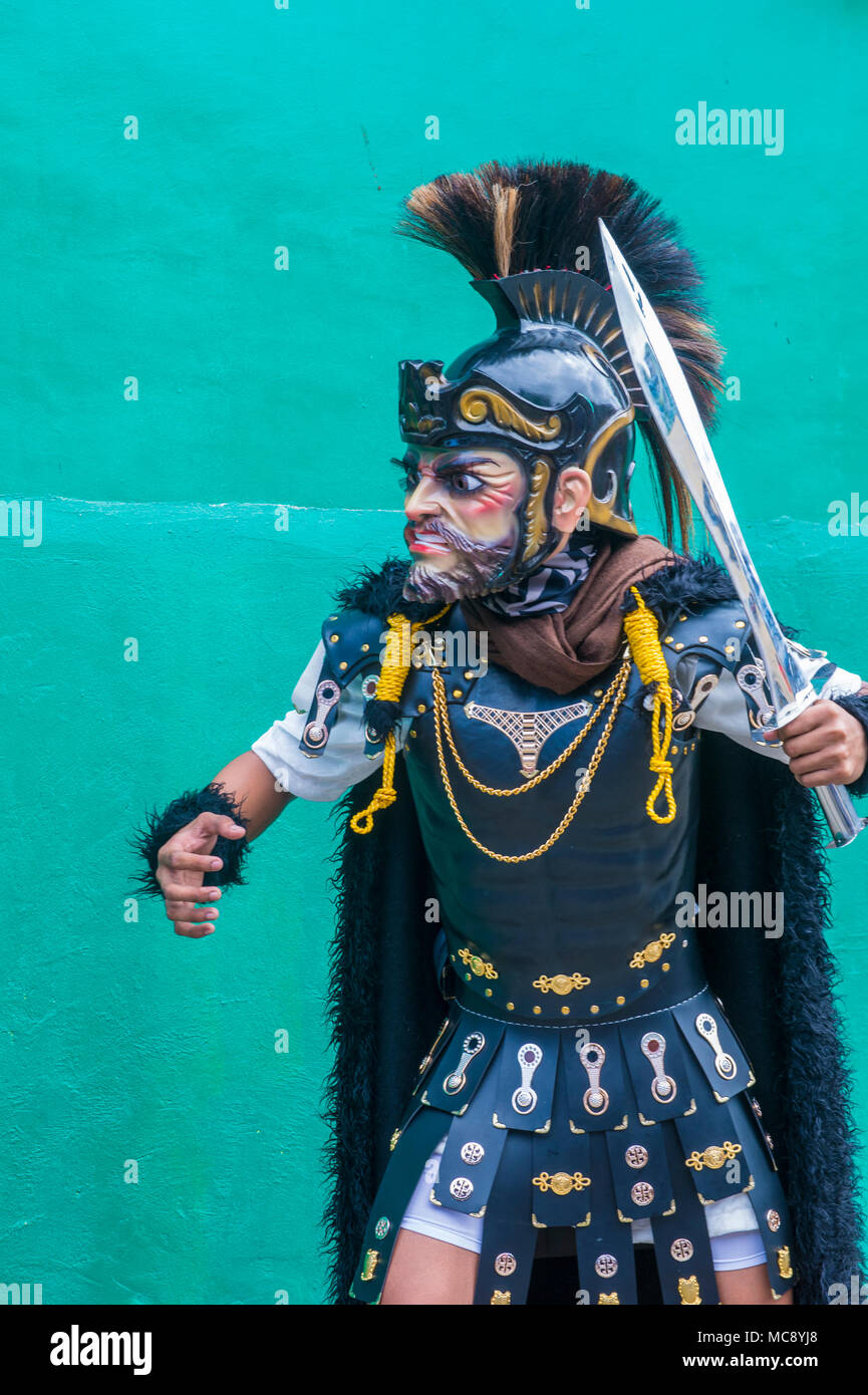 Participant in the Moriones festival in Boac Marinduque island the ...