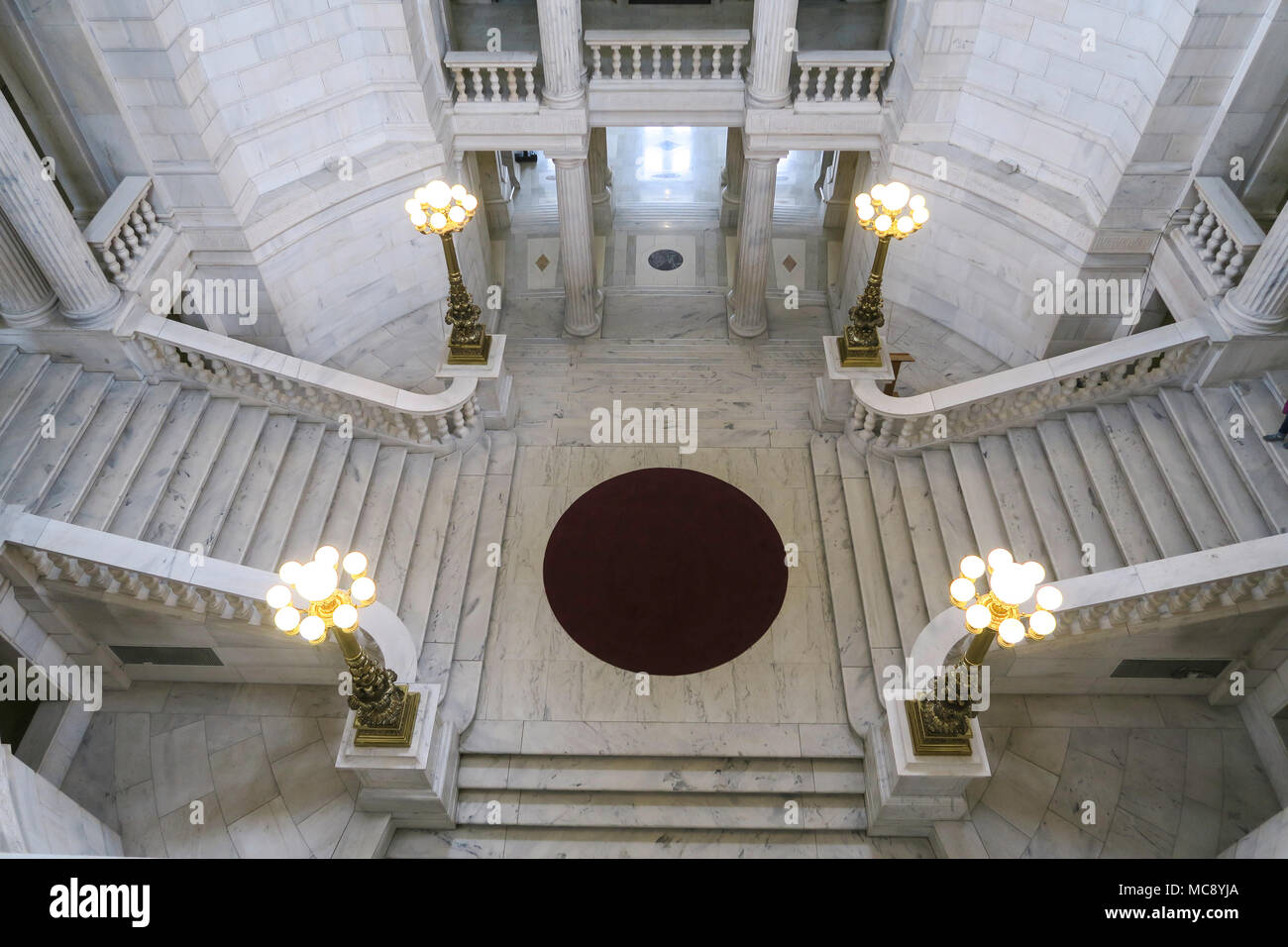 Interior of the Rhode Island State House in Providence, RI, USA Stock ...