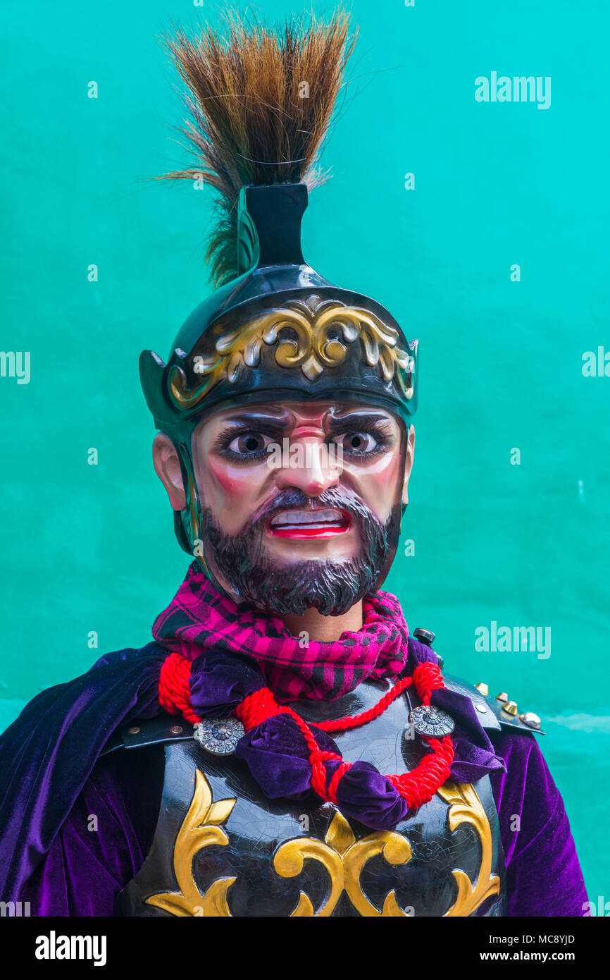 Participant in the Moriones festival in Boac Marinduque island the ...