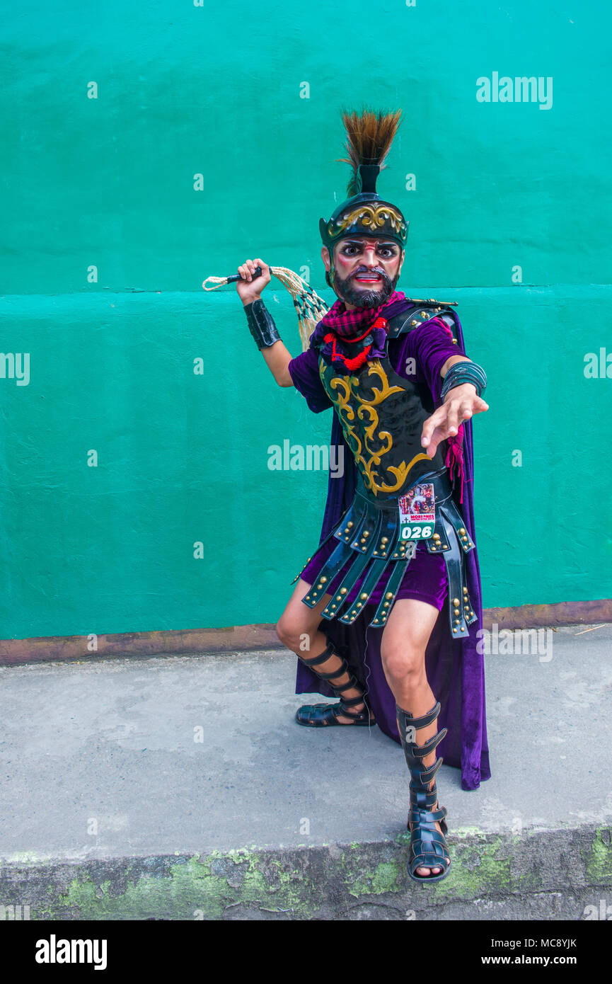 Participant in the Moriones festival in Boac Marinduque island the ...