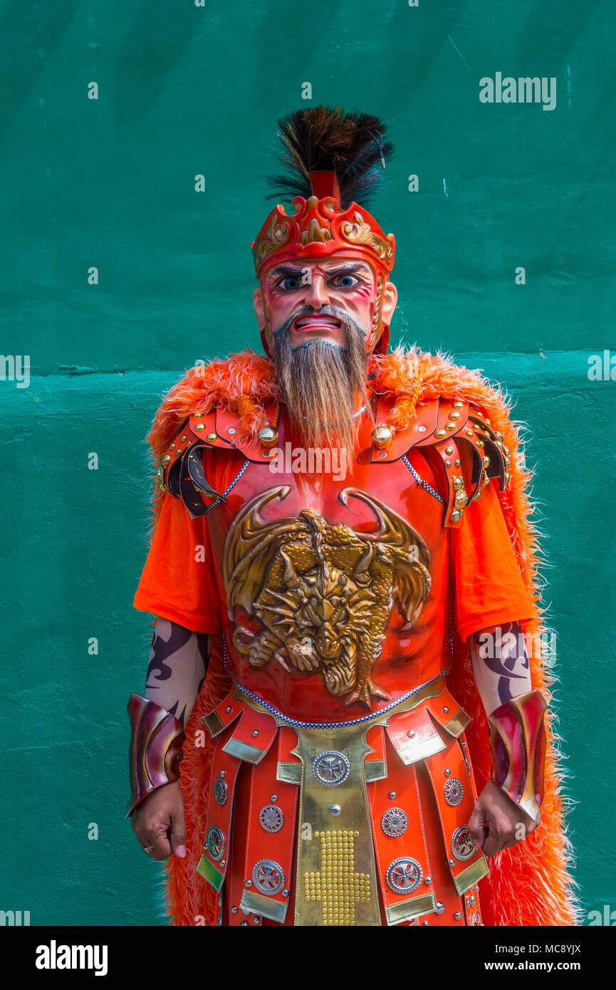 Participant in the Moriones festival in Boac Marinduque island the ...