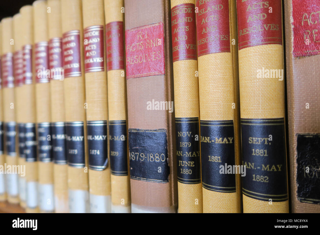 Library Interior of the Rhode Island State House in Providence, RI, USA ...