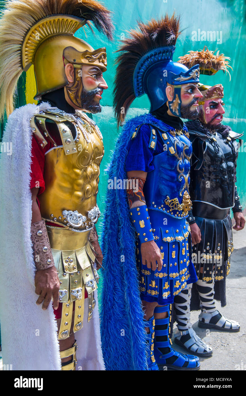 Participants in the Moriones festival in Boac Marinduque island the ...