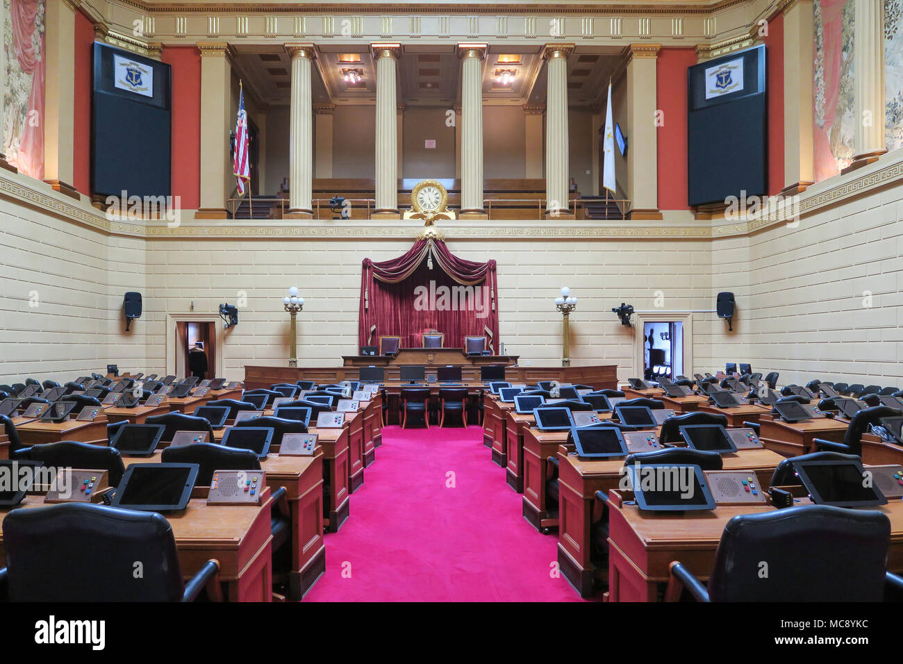 Interior of the Rhode Island State House in Providence, RI, USA Stock ...
