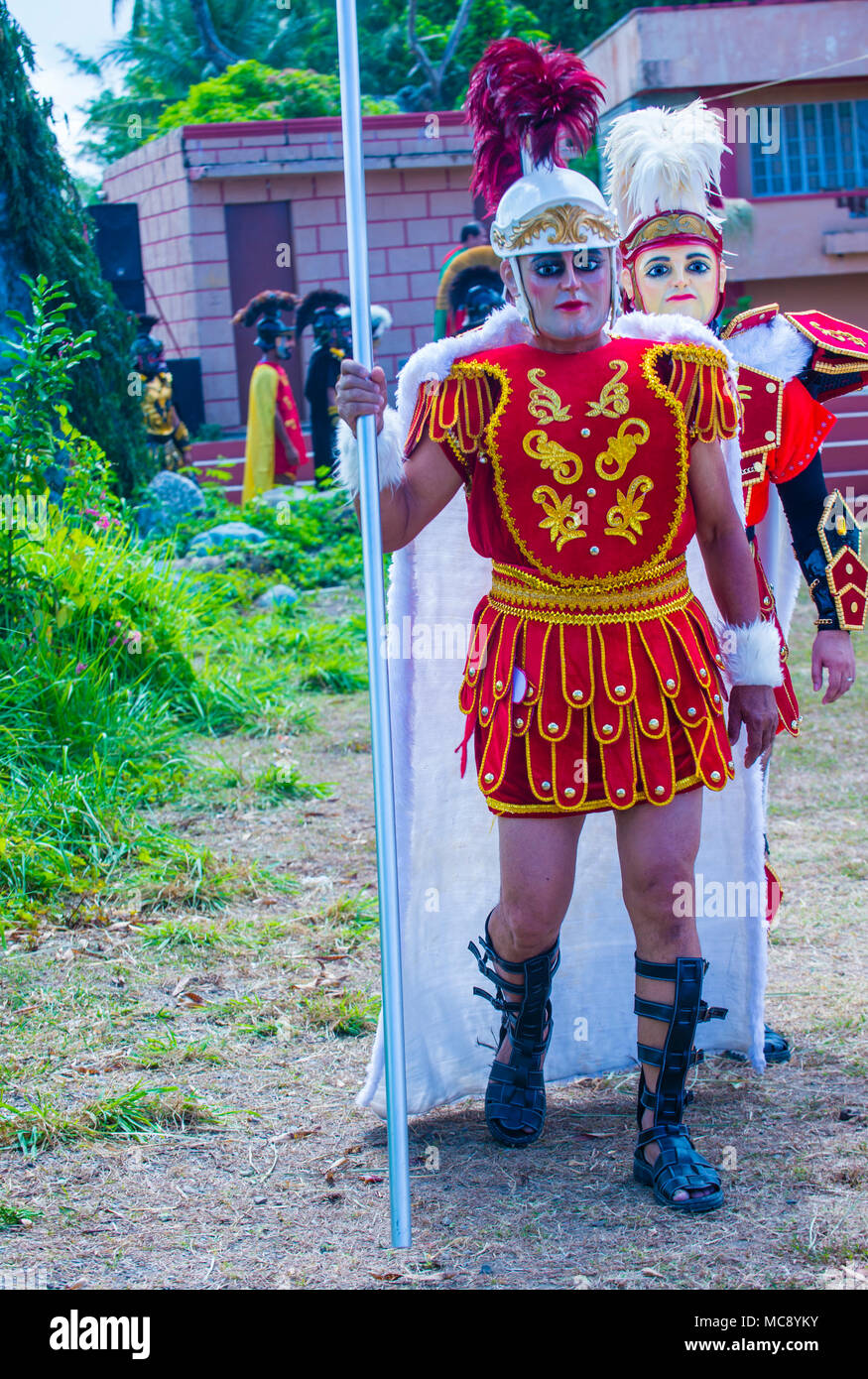 Participants in the Moriones festival in Boac Marinduque island the ...