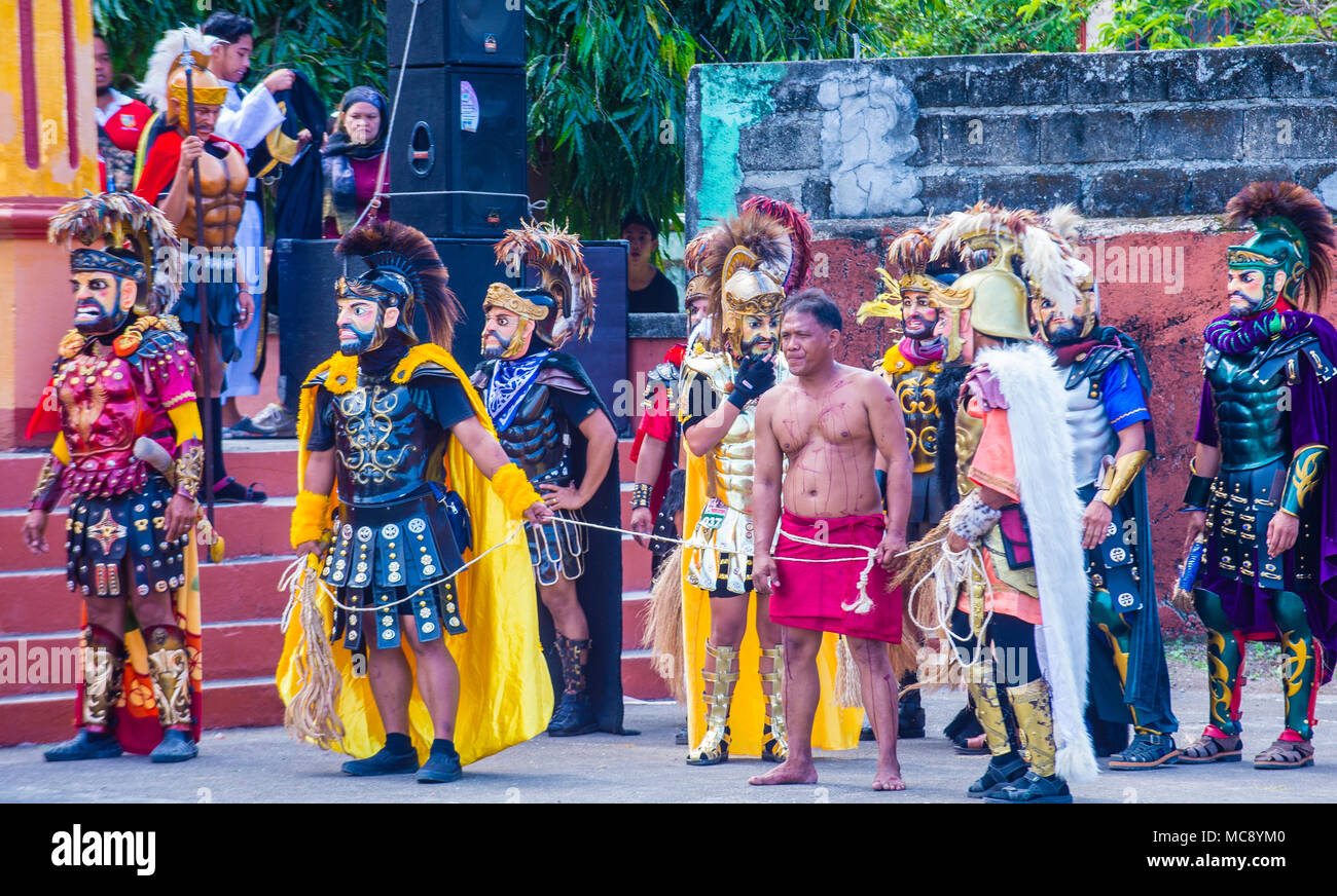 Participants in the Moriones festival in Boac Marinduque island the ...