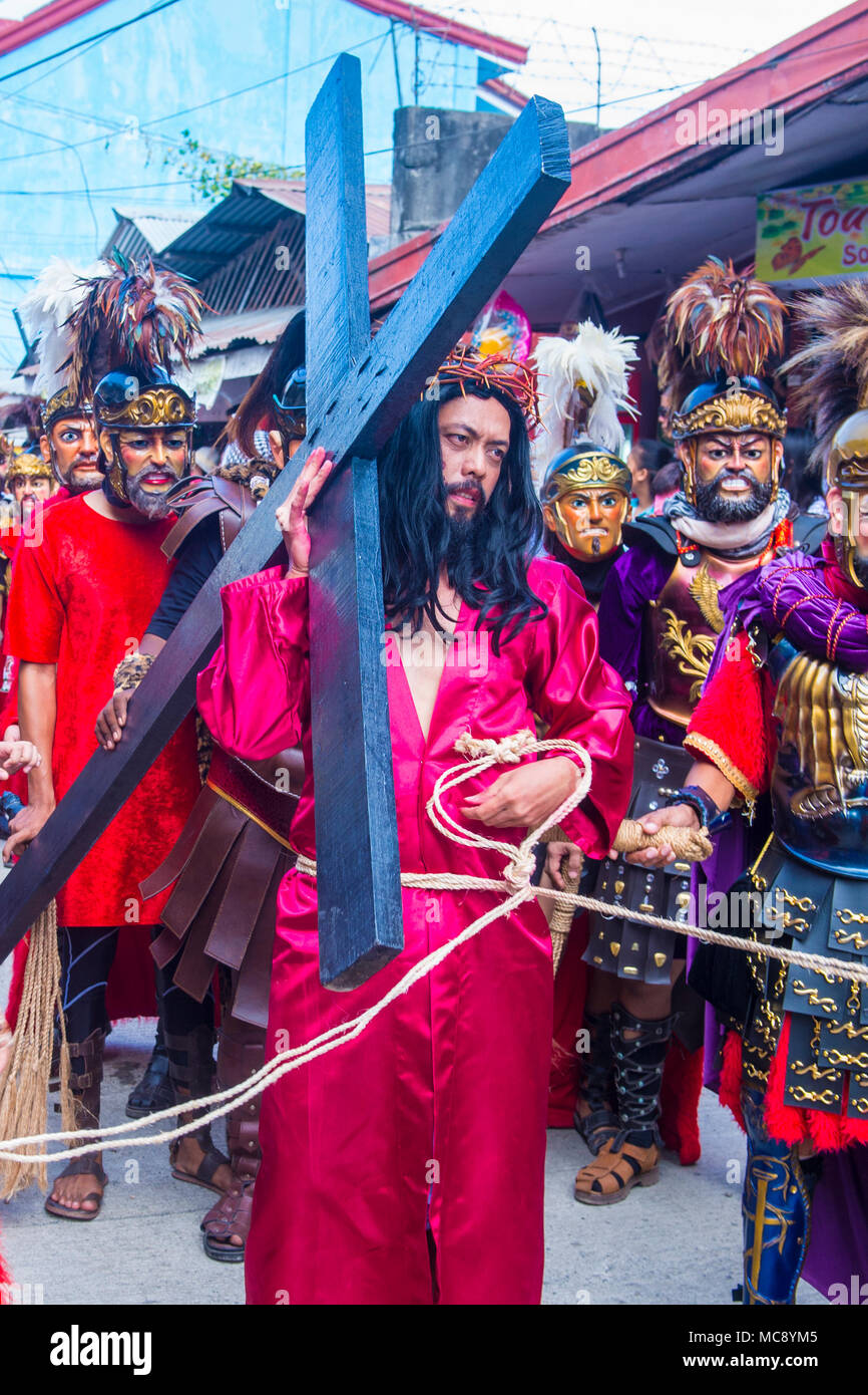 Participants in the Moriones festival in Boac Marinduque island the ...