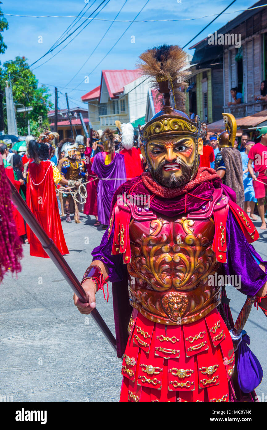 Participants in the Moriones festival in Boac Marinduque island the ...