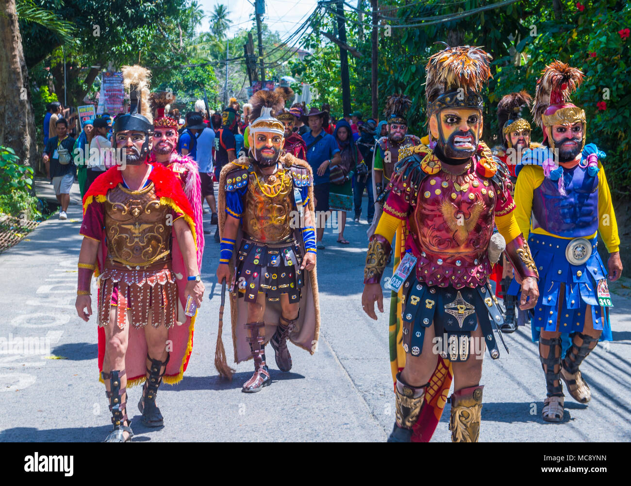 Participants in the Moriones festival in Boac Marinduque island the ...