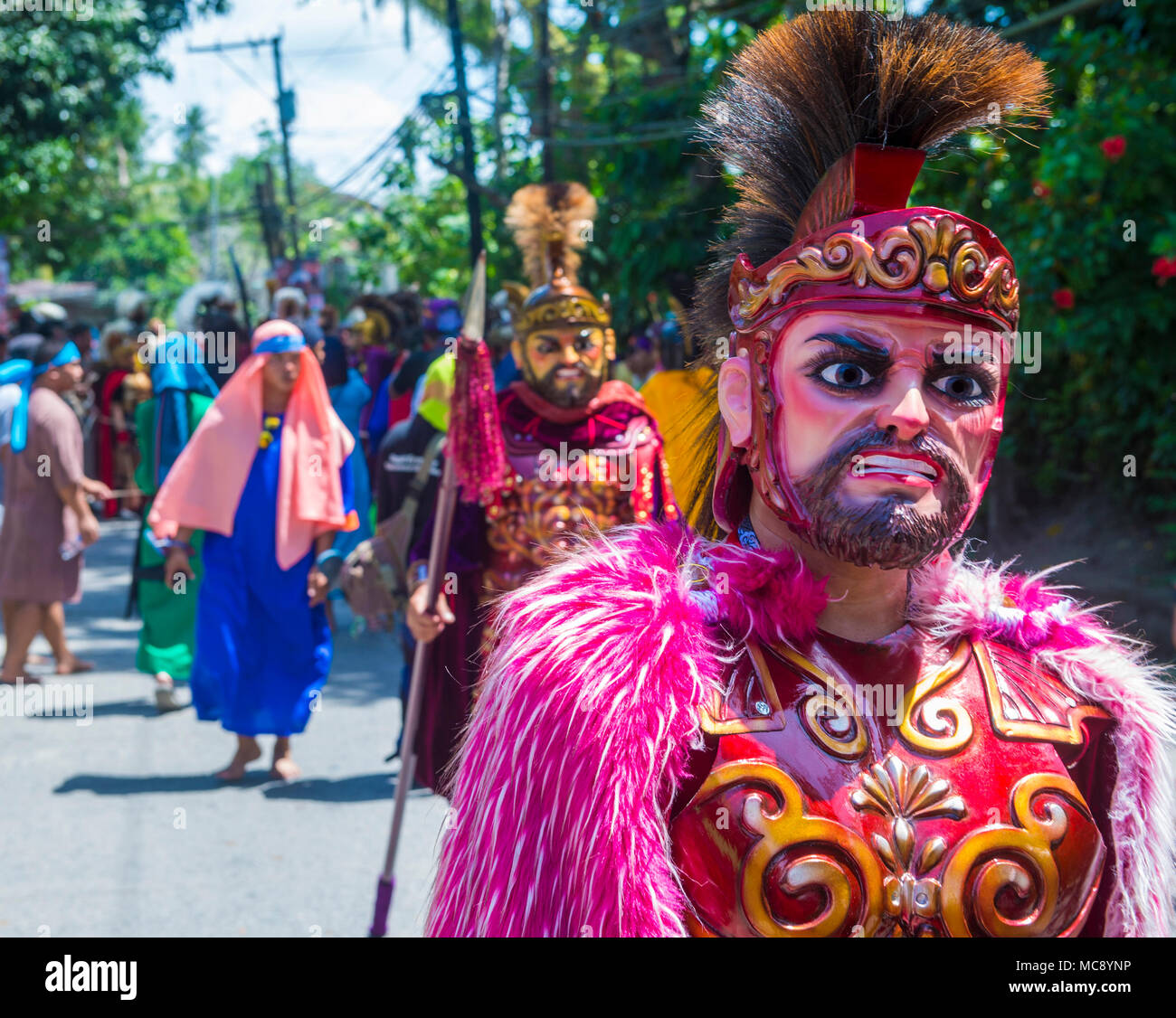 Participants in the Moriones festival in Boac Marinduque island the ...