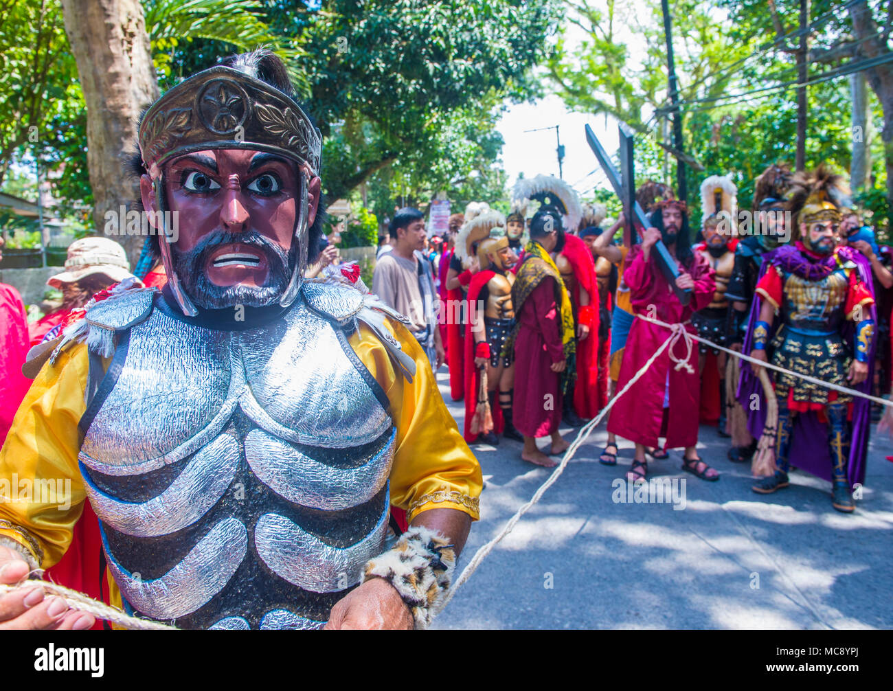 Participants in the Moriones festival in Boac Marinduque island the ...