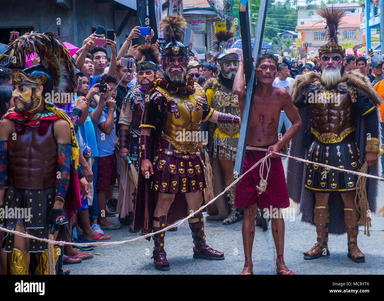 Participants in the Moriones festival in Boac Marinduque island the ...
