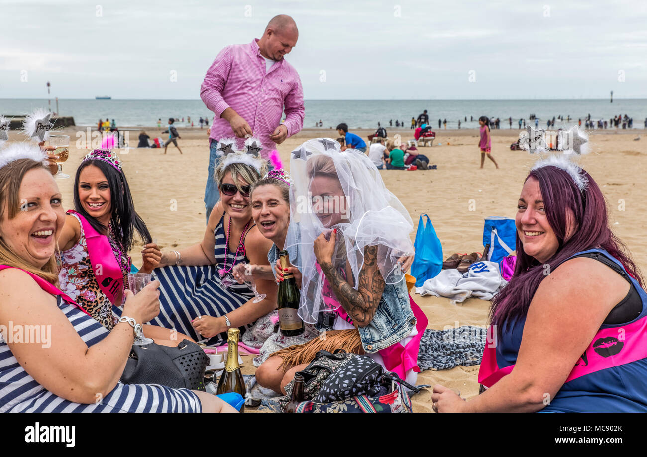 Hen party on beach hi-res stock photography and images - Alamy