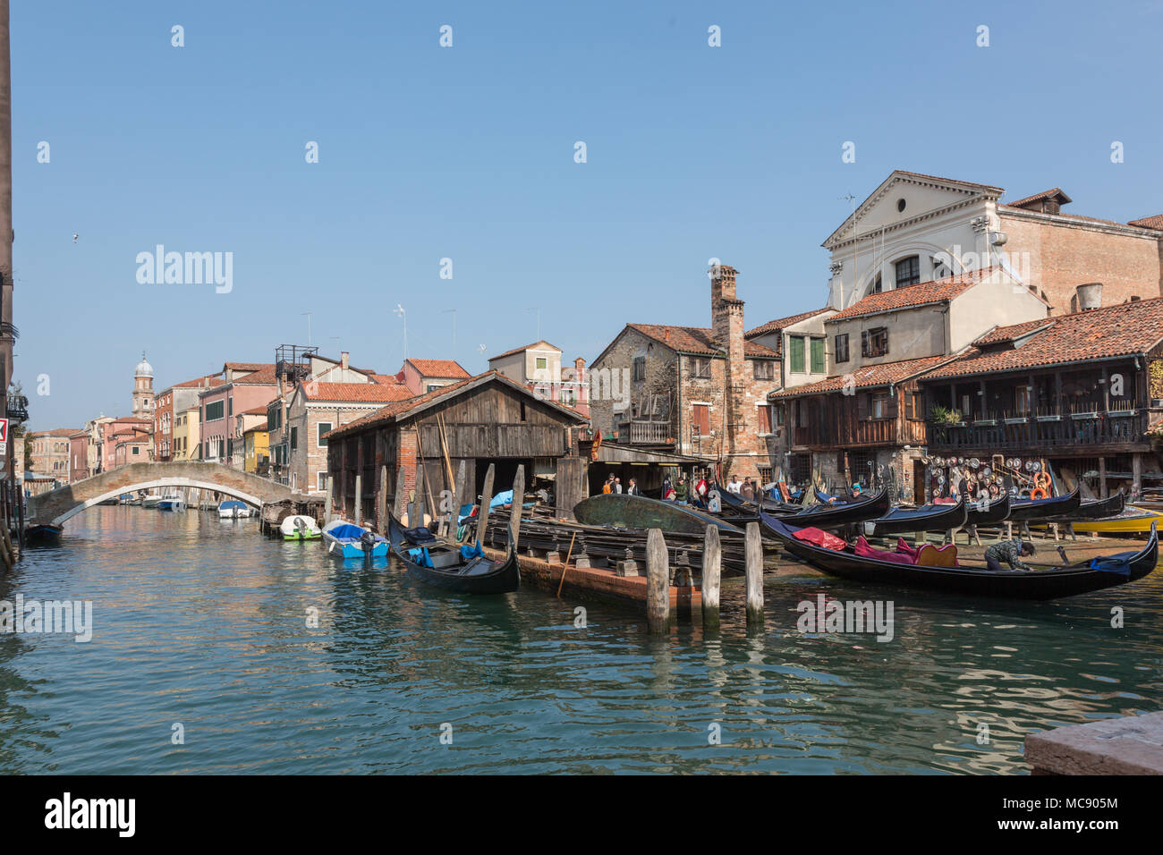 Squero di San Trovaso, The Gondola Workshop, Venice, Italy Stock Photo ...