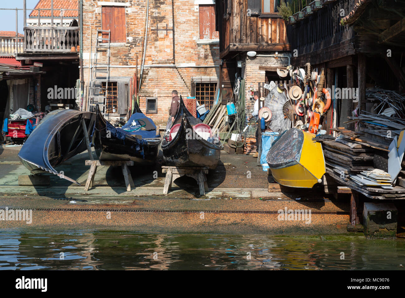 Squero di San Trovaso, The Gondola Workshop, Venice, Italy Stock Photo ...