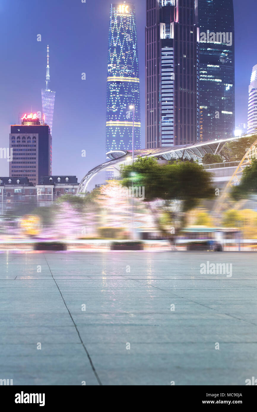 Wide City Square and landmark buildings Stock Photo - Alamy