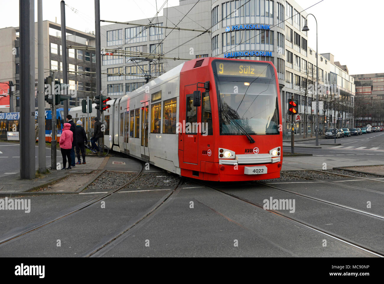 A tram crosses a road junction in Cologne, Germany Stock Photo - Alamy