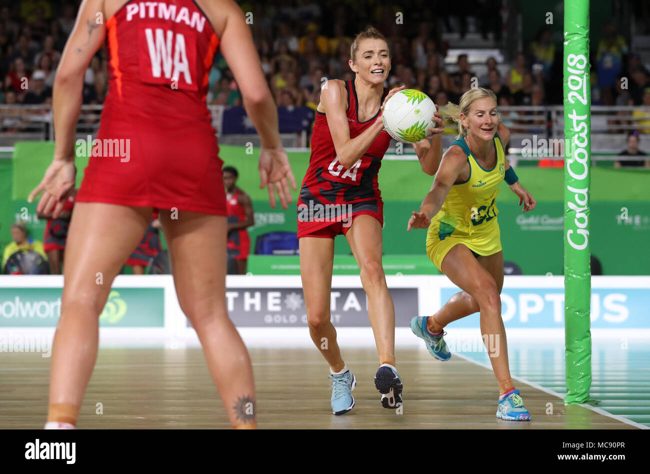 England's Helen Housby (left) and Australia's Susan Petit in the Women ...