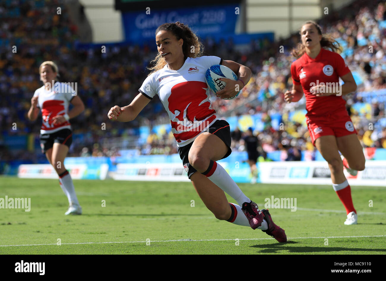 Womens rugby sevens bronze medal match robina stadium hi-res stock ...
