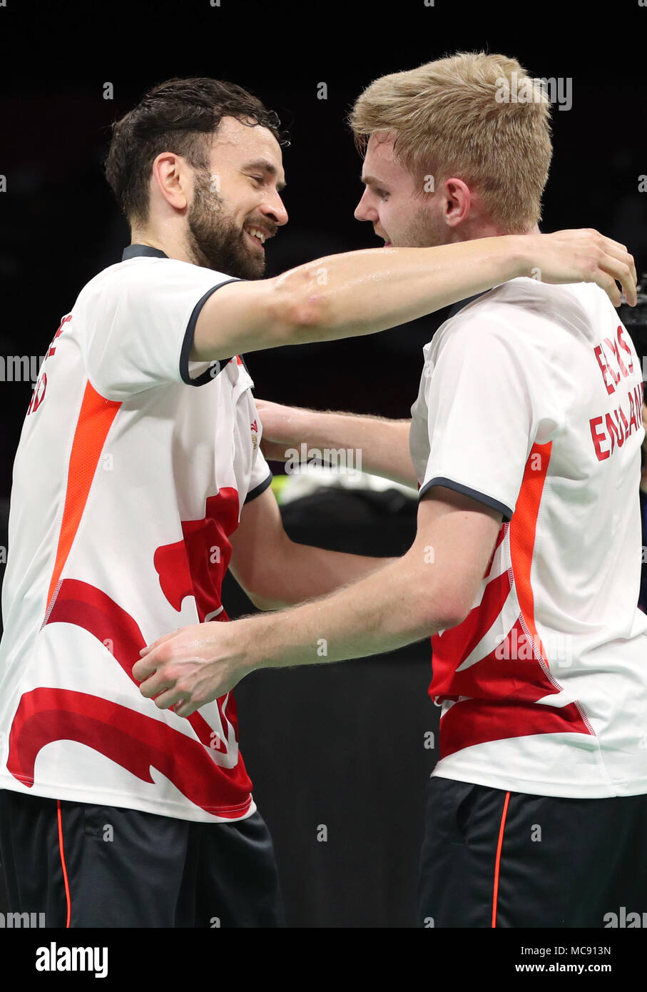 England's Marcus Ellis (right) and Chris Langridge celebrate gold in ...
