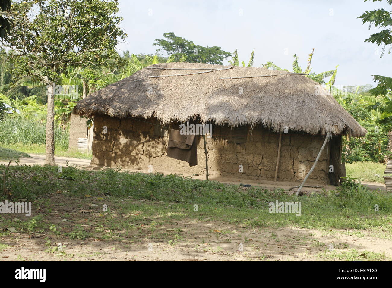Village life in Benin Stock Photo - Alamy