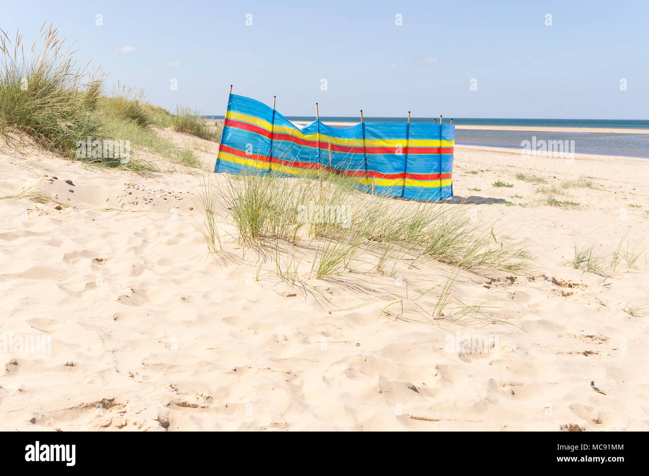 Windbreaker beach hi-res stock photography and images - Alamy
