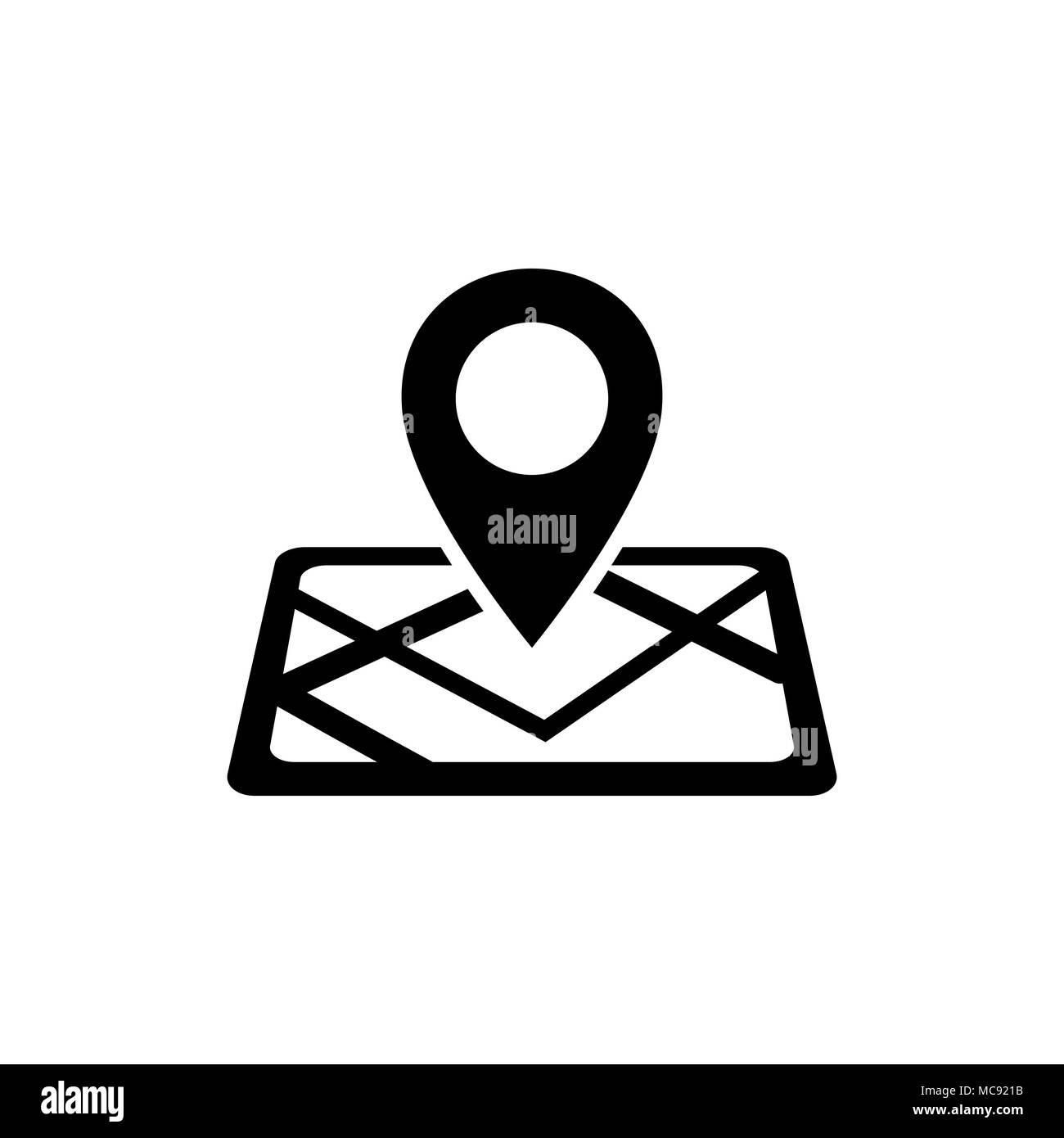 Map location icon Stock Vector Images - Alamy