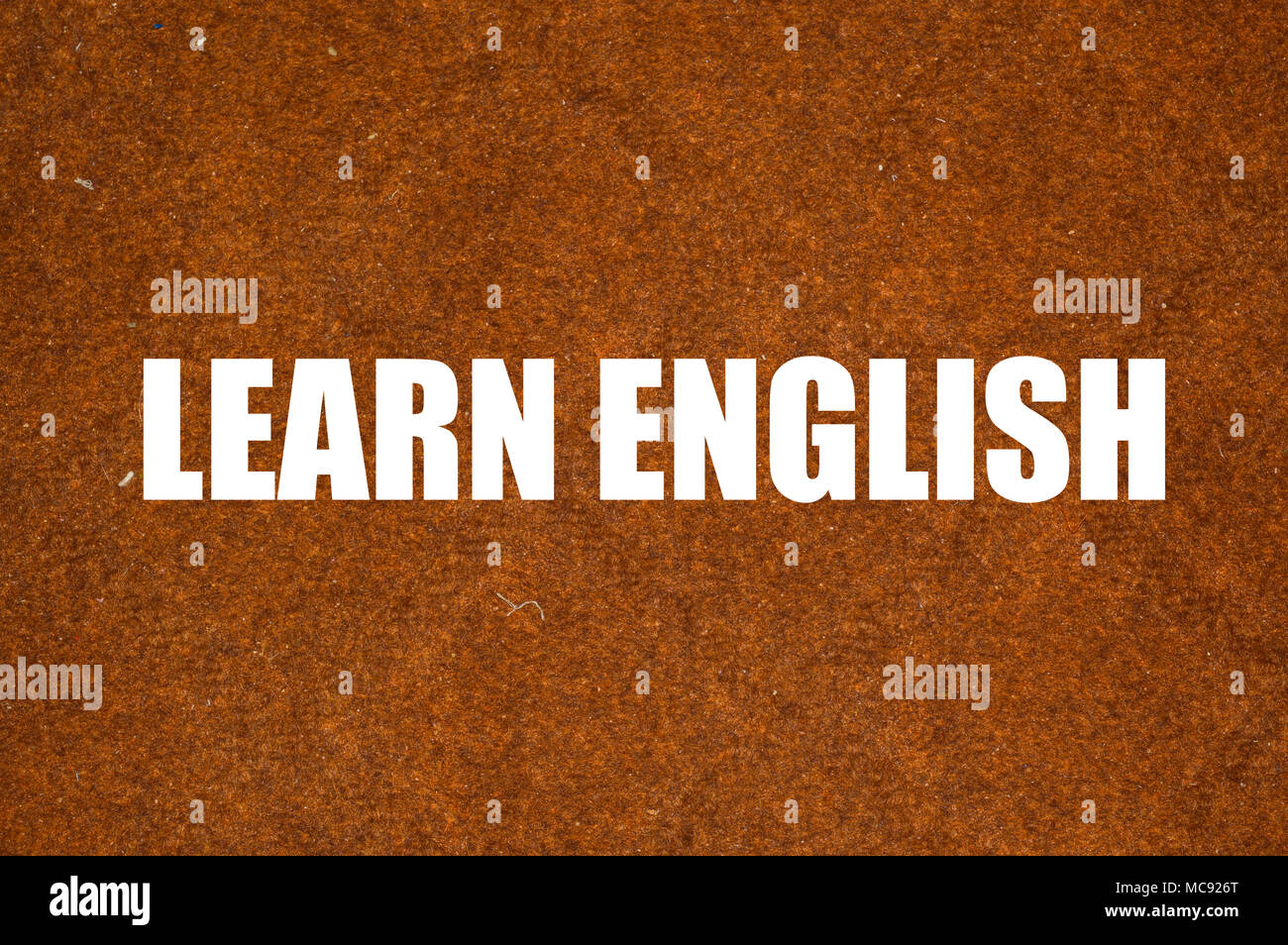 Learn English word written on pattern background Stock Photo - Alamy